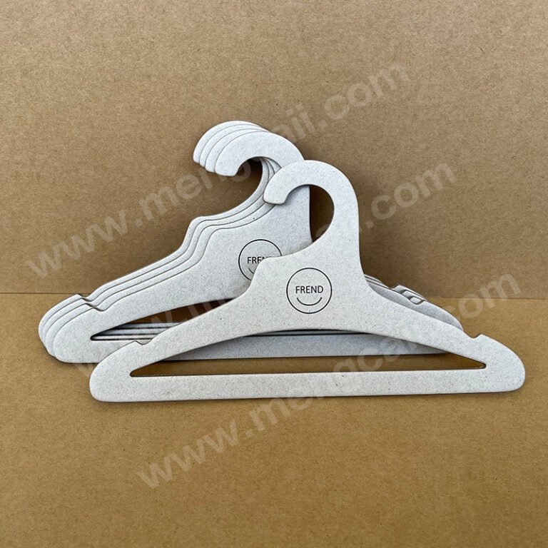 Customize natural color paper hangers eco-friendly cardboard hangers ...