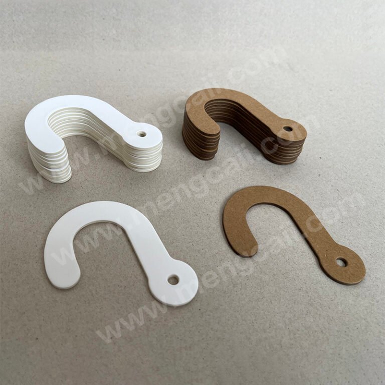 Cardboard question mark hook, FSC kraft paper fabric hook, available in ...