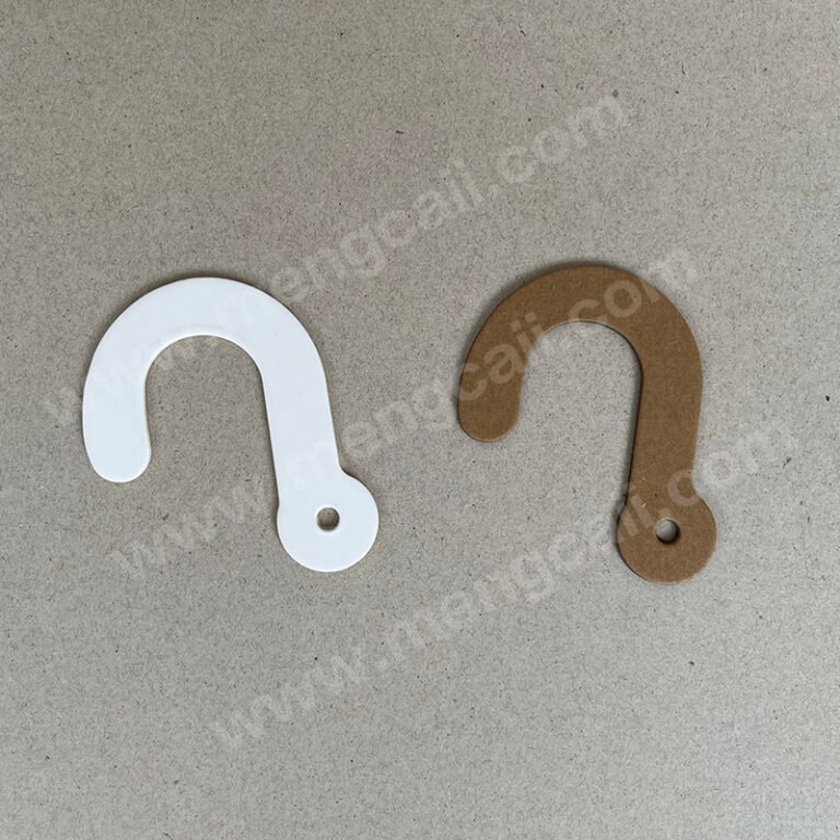 Cardboard question mark hook, FSC kraft paper fabric hook, available in ...